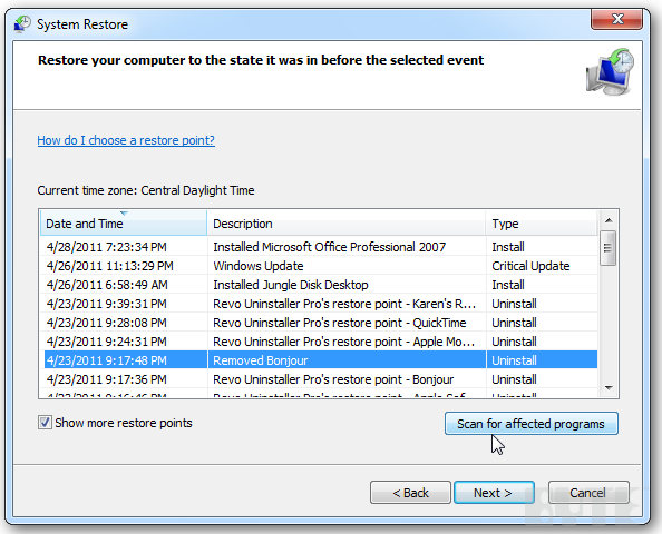 How To Restore System With System Restore Point