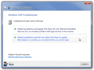 How to Solve USB Issues with Microsoft Fix it - techinfoBiT