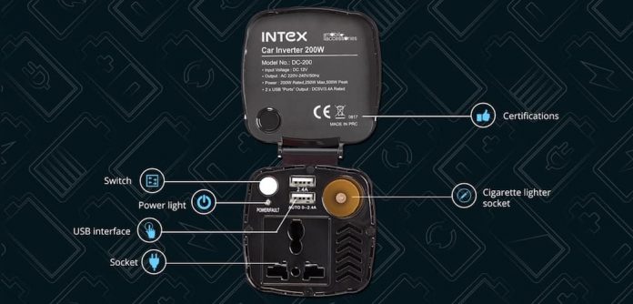 Review Of Intex Car Inverter DC 200 | Unboxing The Intex Car Inverter ...