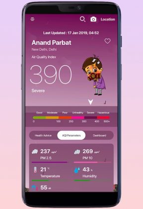 AQI India Launches a Mobile App to Help Users Track Air Pollution ...