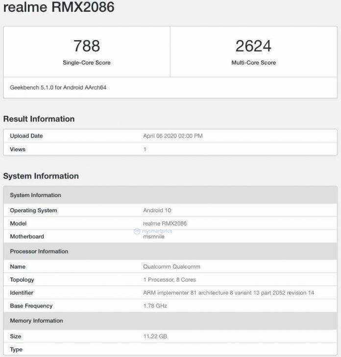 Superzoom on Realme X3 Unleashed on Geekbench - techinfoBiT