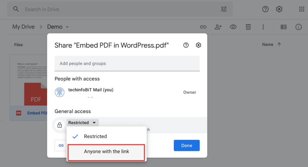 How to Embed PDF in WordPress | Embed PDF from Google Drive Without ...